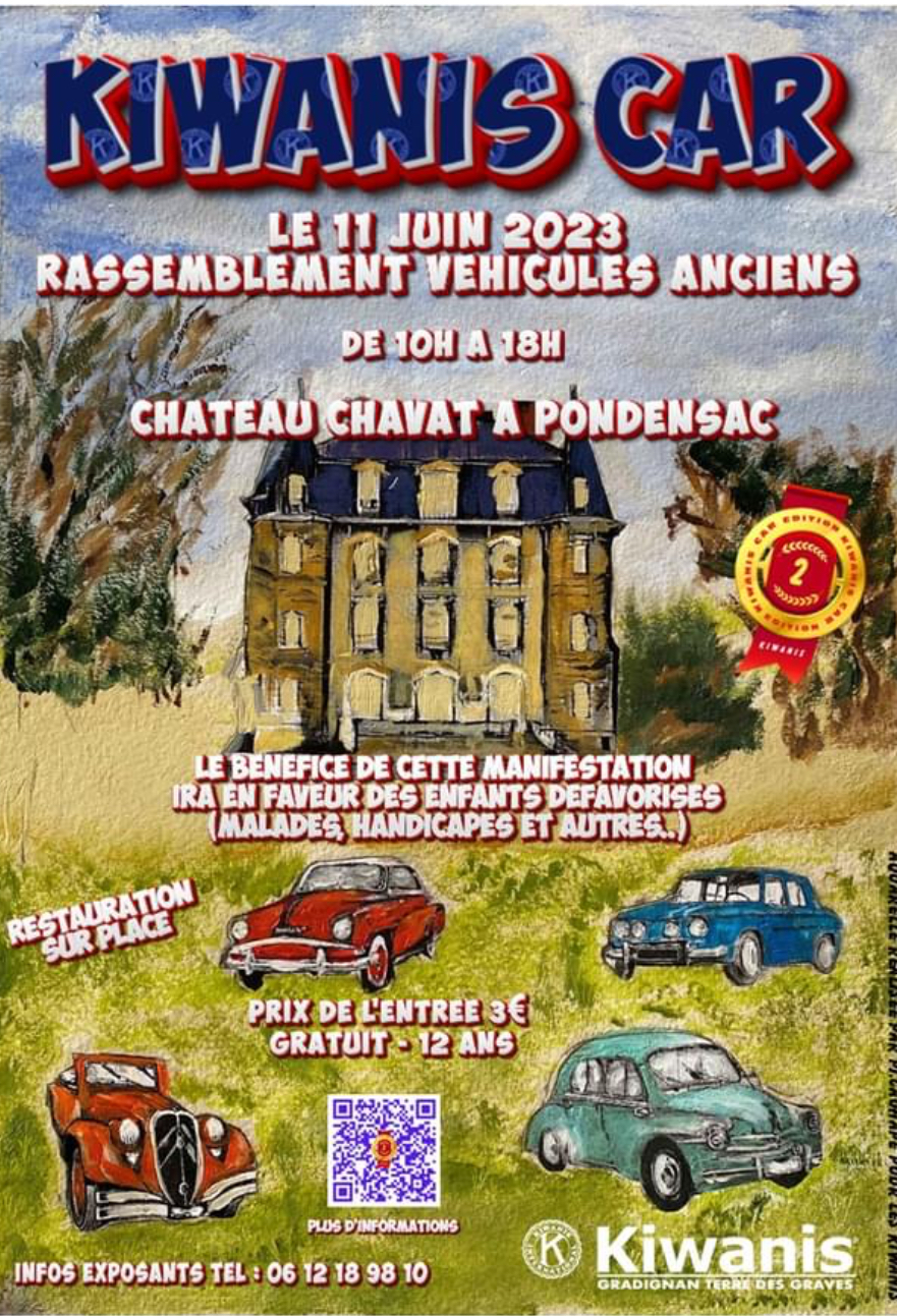 Kiwanis car par le club de Gradignan - Kiwanis